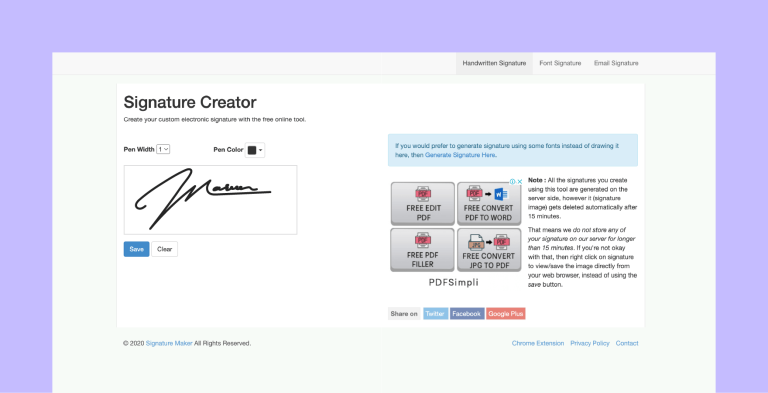 How to Create a Handwritten Signature Online with Free Handwriting ...