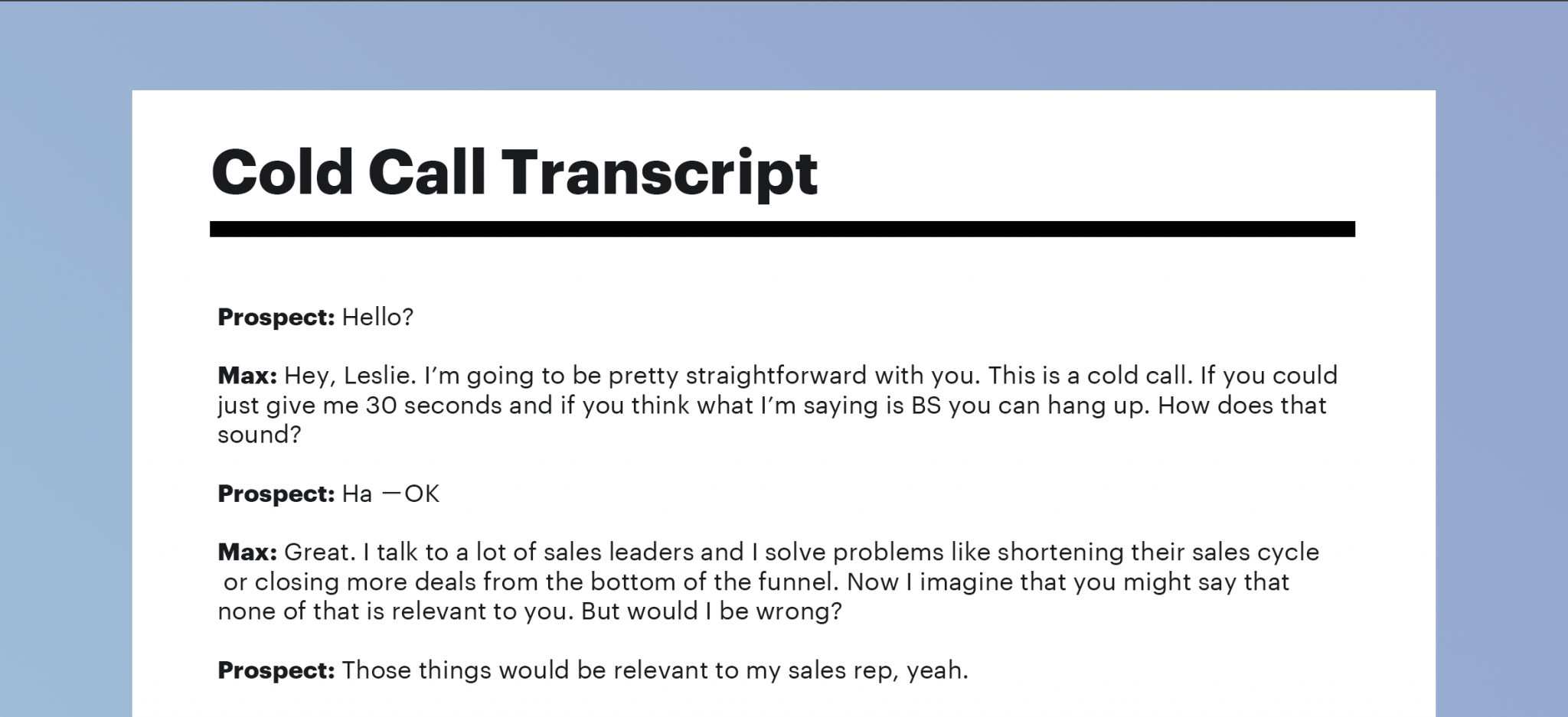 [Video] Top 5 Tactics Sales Reps Taught Me (A Marketer) About Pitching