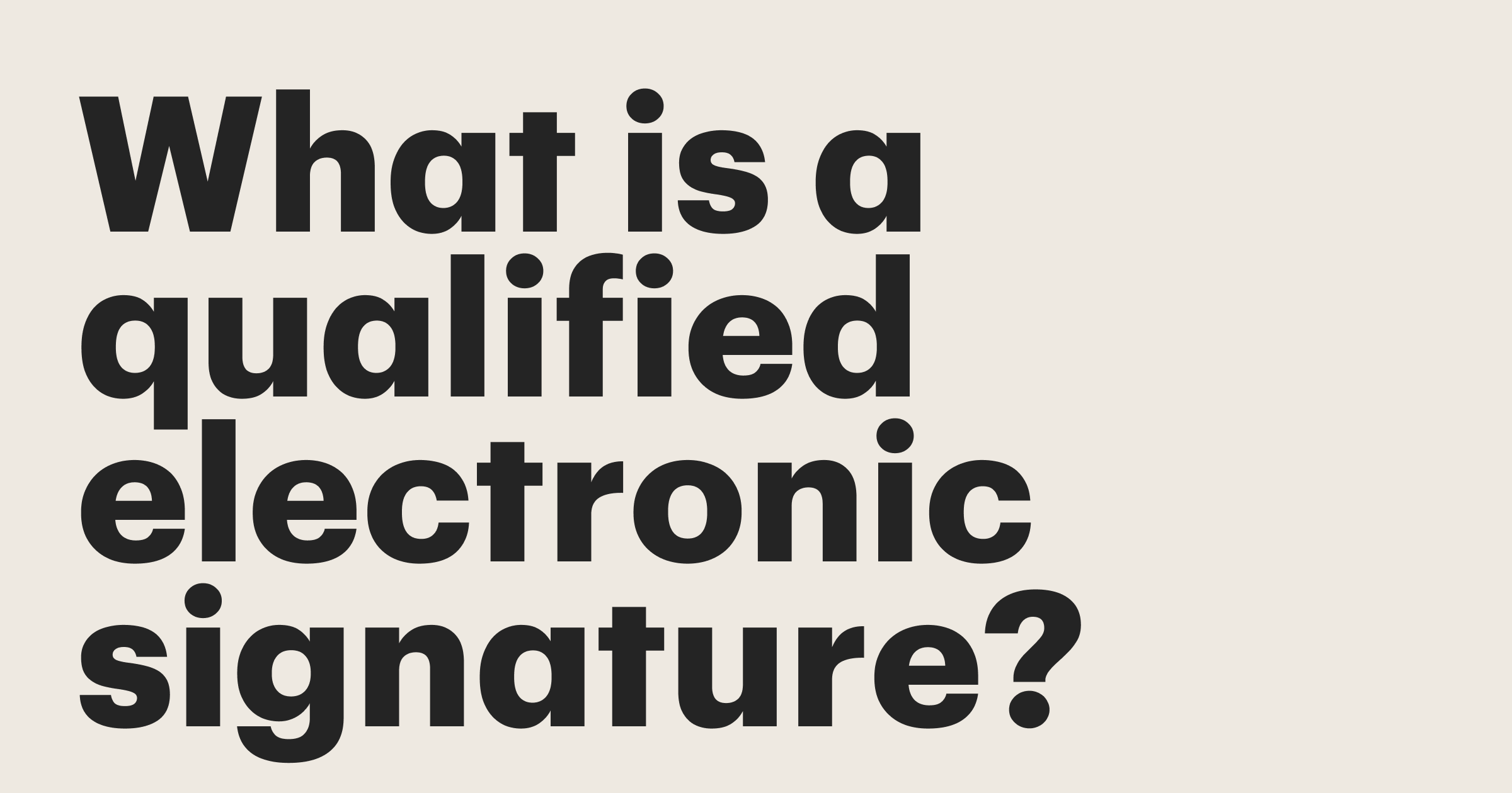 What is a qualified electronic signature (QES) | PandaDoc