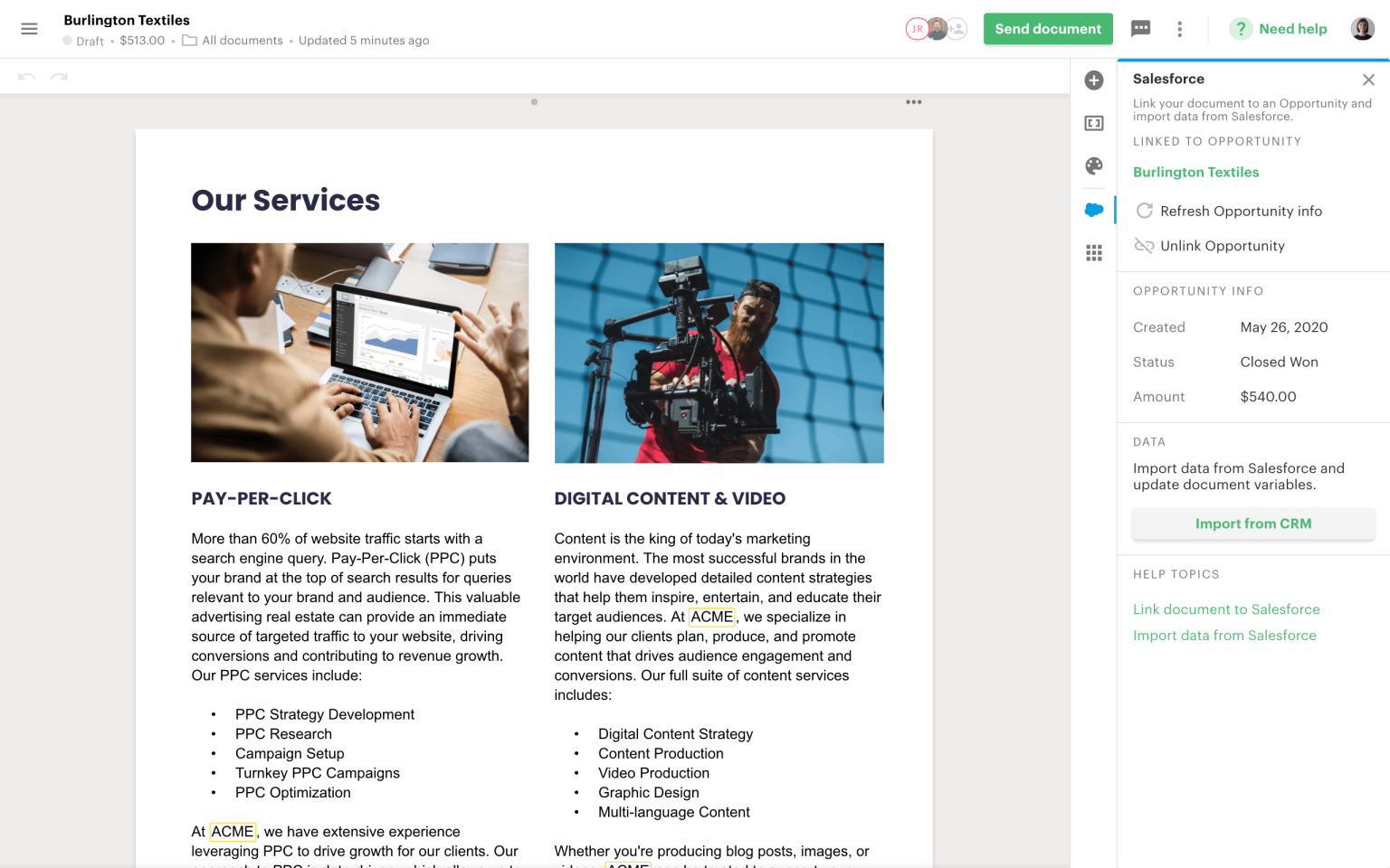 How to Create Salesforce Proposals and Quotes - PandaDoc