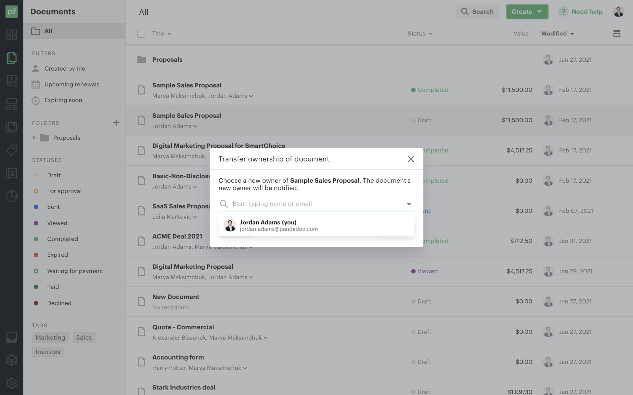 Take Command of Document Control | PandaDoc