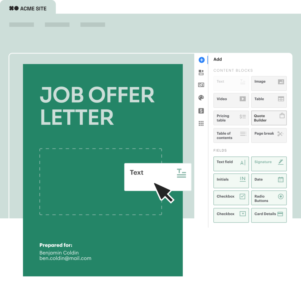 Embedded Sending - API