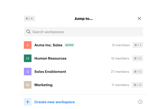 Workspaces - Pandadoc features